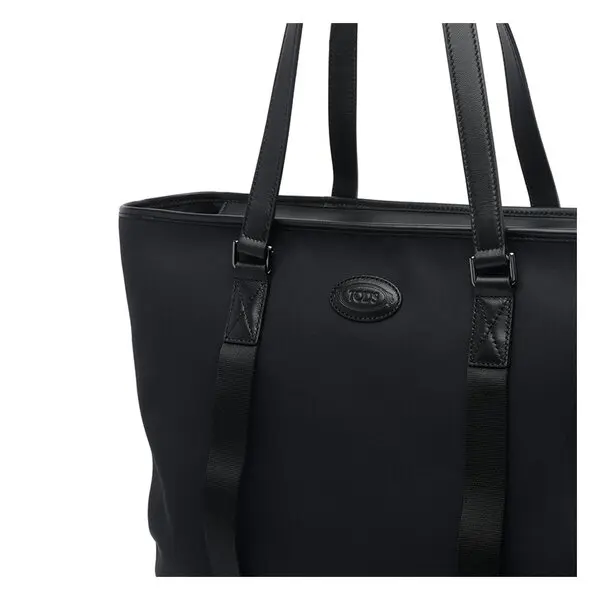 TOD'S Medium Fabric And Leather Shopping Bag