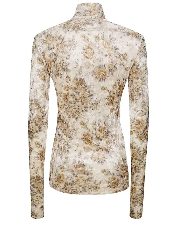 GANNI Floral Print Top