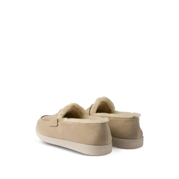 Prada Neutrals Loafers - Cream