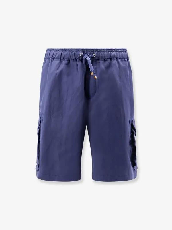 Brunello Cucinelli Linen And Cotton Shorts - Multicolor