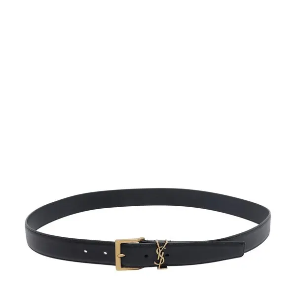 Saint Laurent Cassandre Vadim Belt - Black