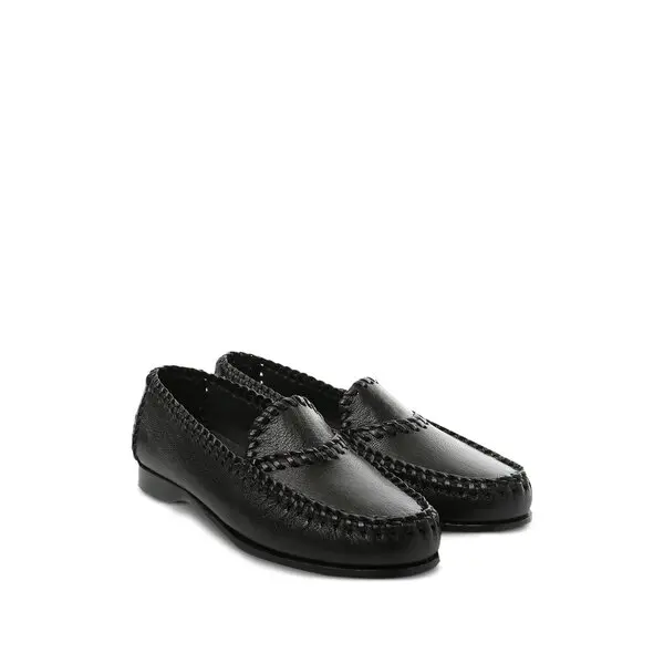 Hereu Leather Loafers - Black
