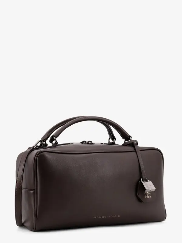 Brunello Cucinelli Boston Explorer Leather Crossbody Bag - Multicolor
