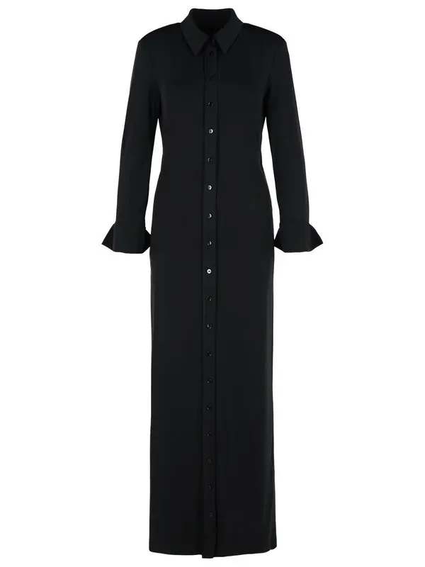 Sportmax Nias Viscose Stretch Dress - Black