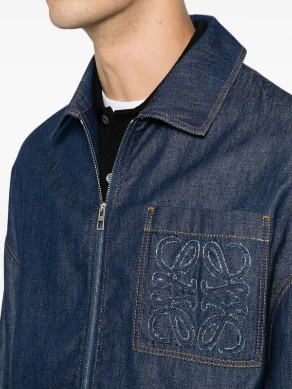 Loewe Anagram Denim Jacket - Multicolor