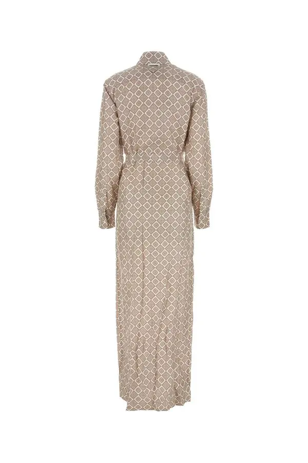 Prada Printed Silk Shirt Dress
