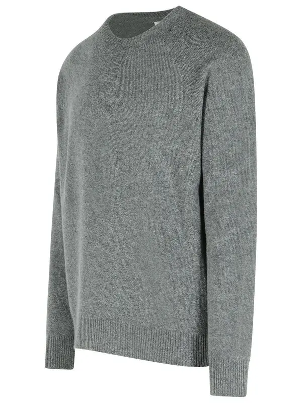 JIL SANDER Grey Virgin Wool Blend Sweater