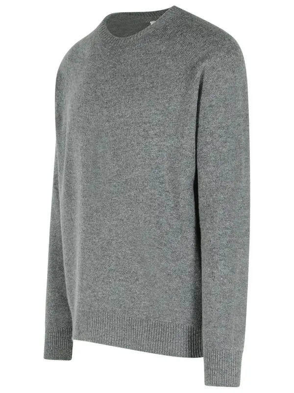 JIL SANDER Virgin Wool Blend Sweater - Gray