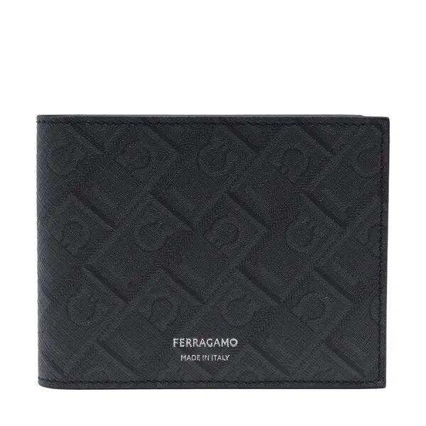 FERRAGAMO Monogram Wallet - Black