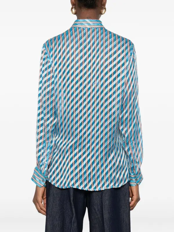 Dries Van Noten Clavelly Silk Blend Shirt - Multicolor