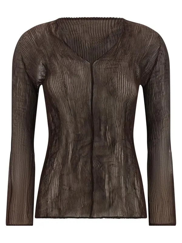 Issey Miyake Chiffon Twist 1' Top