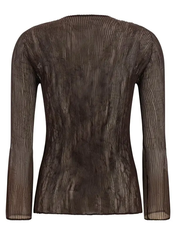 Issey Miyake Chiffon Twist 1' Top