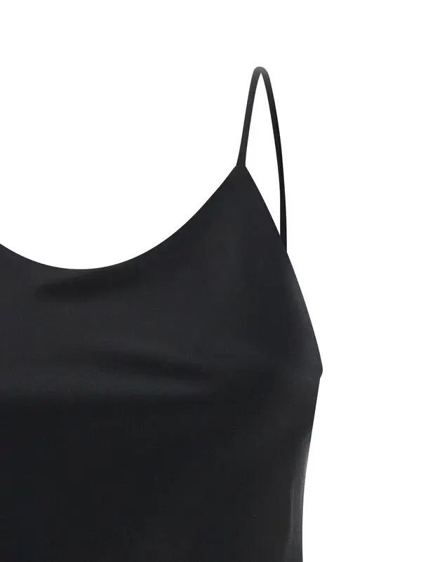 Max Mara Ontano Silk Satin Top - Black