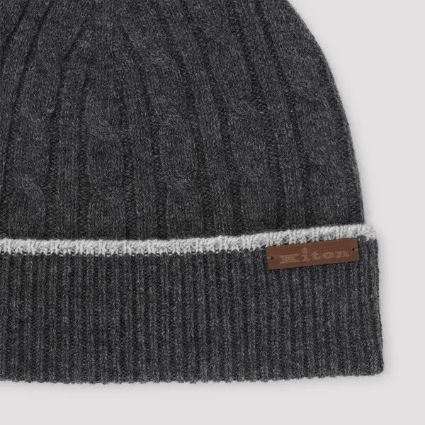 Kiton Cable-knit Beanie