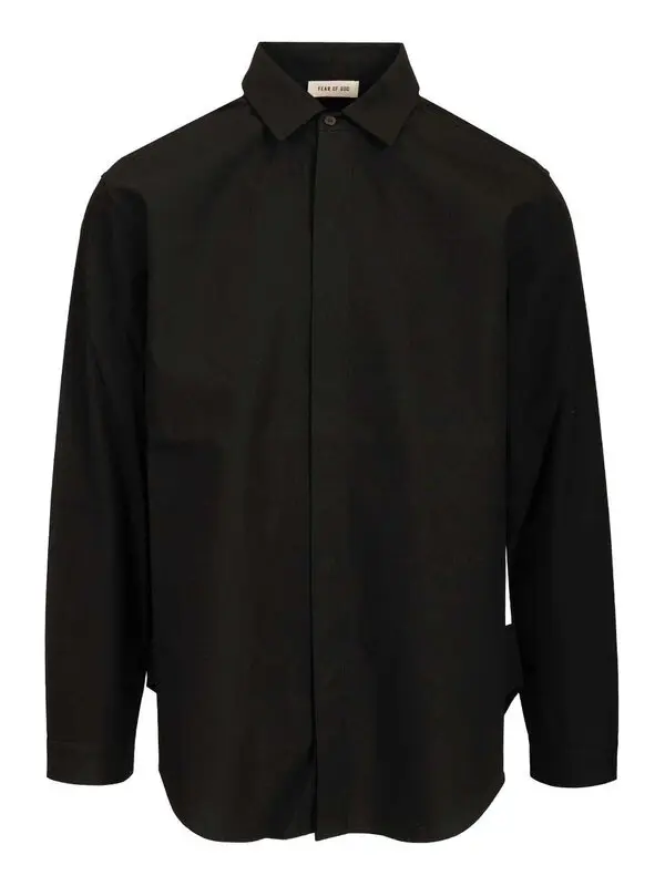 Fear Of God Cotton And Wool Shirt - Black