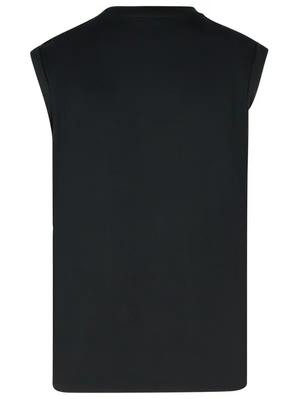 Balmain Cotton Tank Top - Black