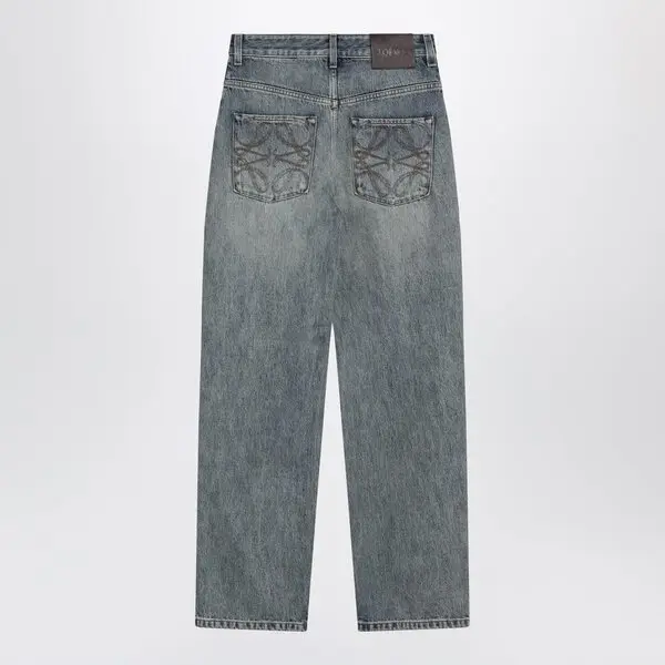 Loewe Anagram-embroidered Cotton Denim Jeans