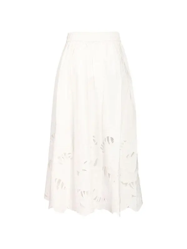 Zimmermann Mahon Cotton Midi Skirt - Multicolor