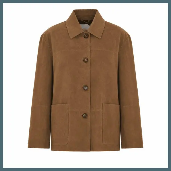 Max Mara Smmastrale Suede Jacket - Brown