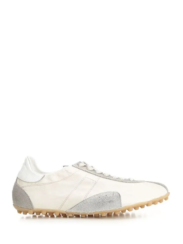 MAISON MARGIELA Sprinters Sneakers In Cracked Leather And Suede - Multicolor