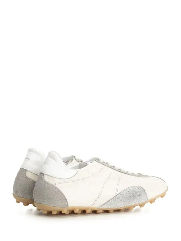 MAISON MARGIELA Sprinters Sneakers In Cracked Leather And Suede - Multicolor