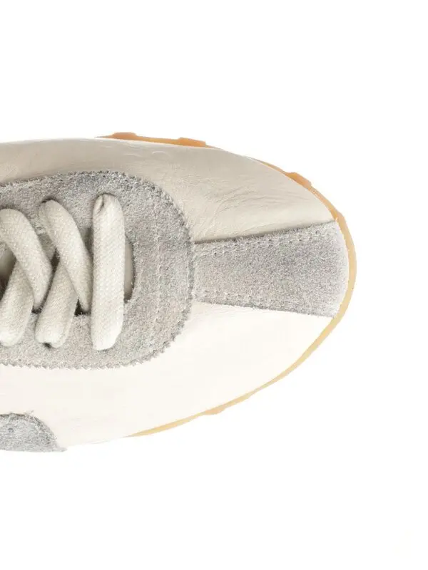 MAISON MARGIELA Sprinters Sneakers In Cracked Leather And Suede - Multicolor