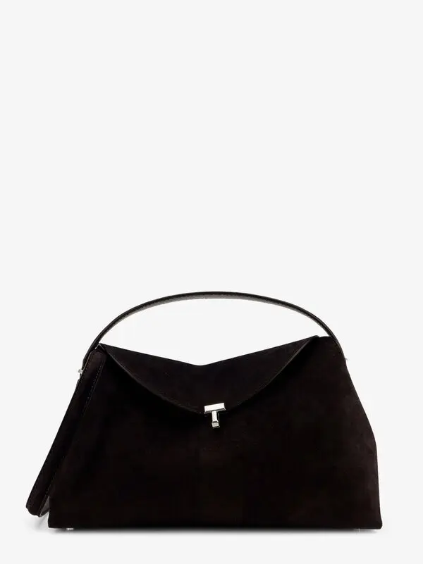 TOTEME T-lock Suede Handbag