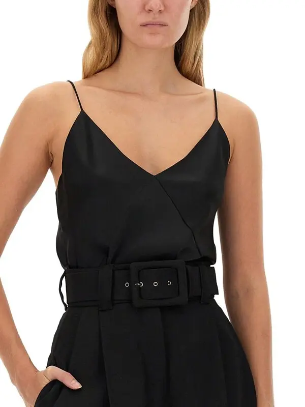 Max Mara Metello Silk V Neck Camisole Top