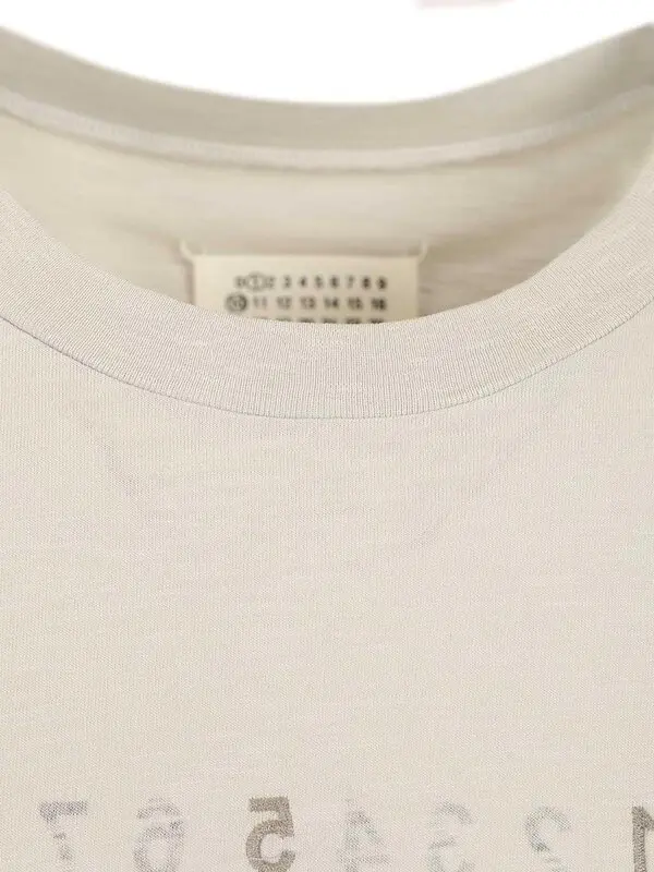 MAISON MARGIELA Embroidered Cotton T-shirt - Gray