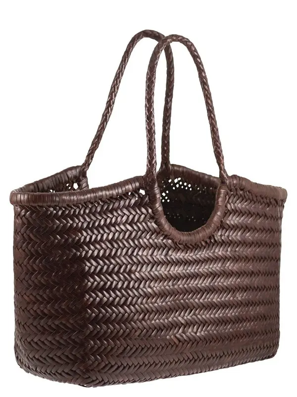Dragon Diffusion Nantucket Leather Basket Bag - Brown