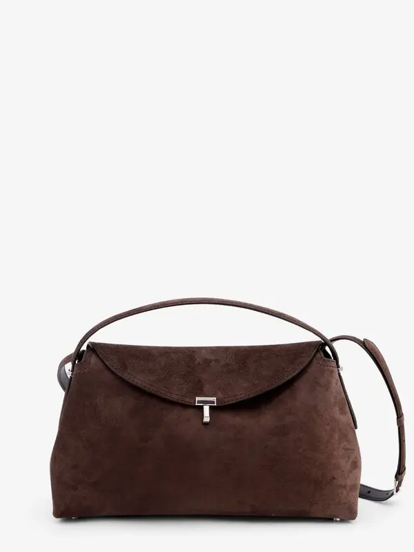 TOTEME T-lock Suede Handbag