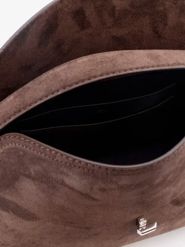 TOTEME T-lock Suede Handbag