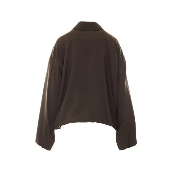 Loewe Viscose And Wool Blend Jacket - Brown