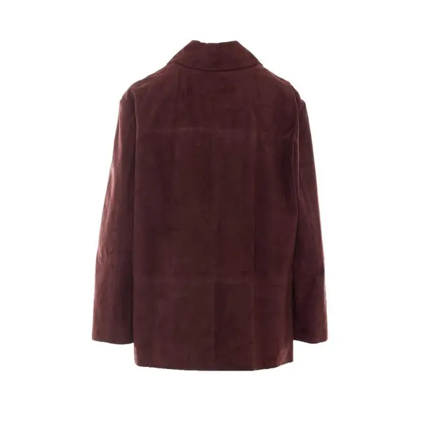 Max Mara Smmastrale Suede Jacket - Red
