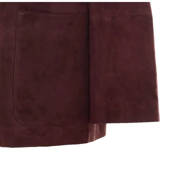 Max Mara Smmastrale Suede Jacket - Red