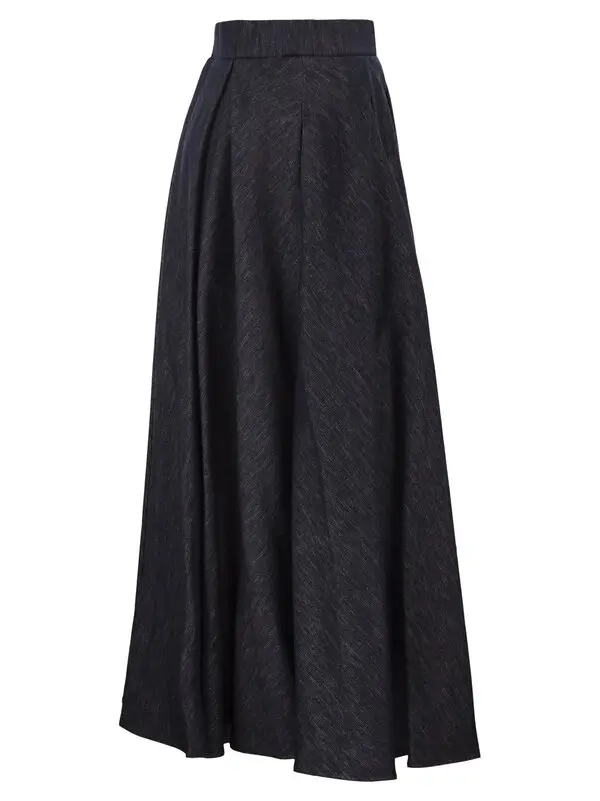 Max Mara Cotton Blend Midi Corolla Skirt - Multicolor