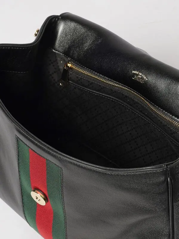 Gucci Leather Top Handle Bag - Black