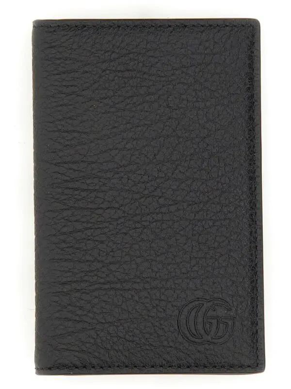Gucci Leather Logo Wallet - Black