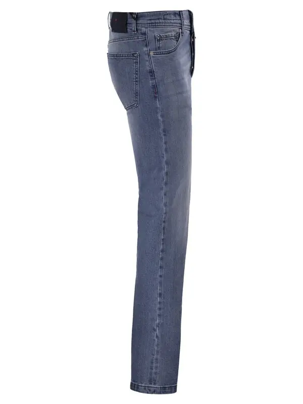 Kiton Five-pocket Stretch Denim Jeans