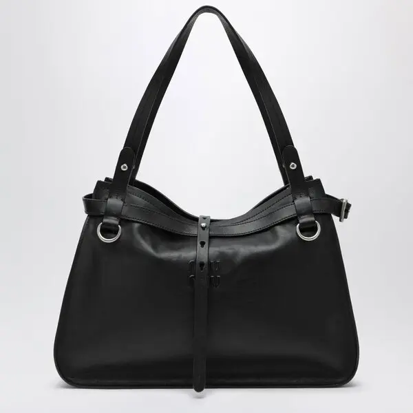 Miu Miu Leather Shoulder Bag - Black