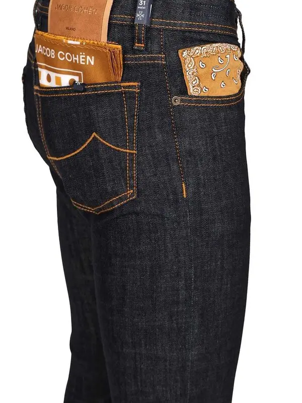 Jacob Cohen 5 Pkt Slim Fit Bard V1 11 Oz Blu Salpa Beige