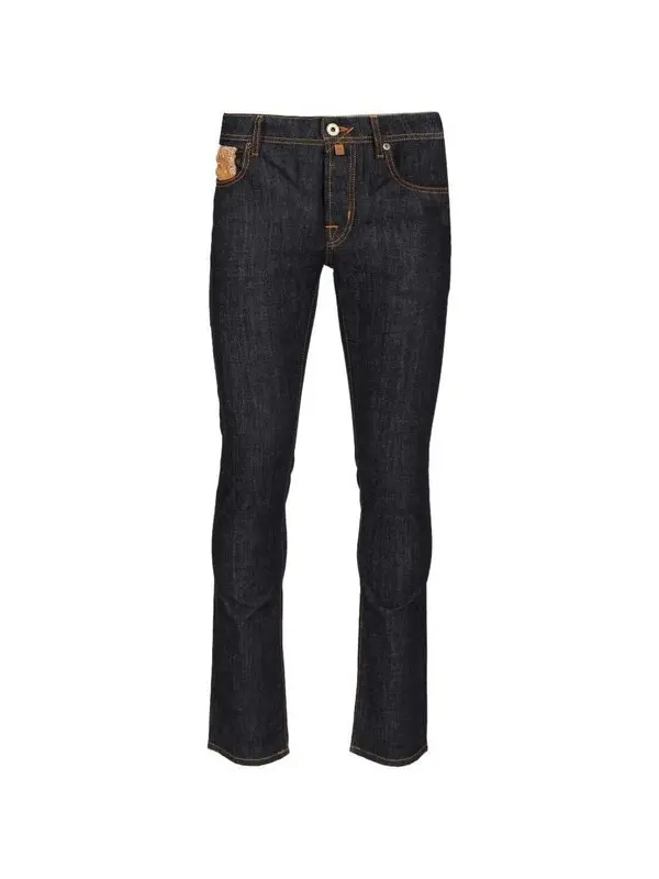Jacob Cohen 5 Pkt Slim Fit Bard V1 11 Oz Blu Salpa Beige