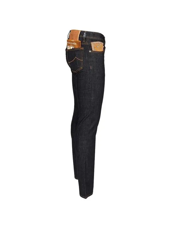 Jacob Cohen 5 Pkt Slim Fit Bard V1 11 Oz Blu Salpa Beige