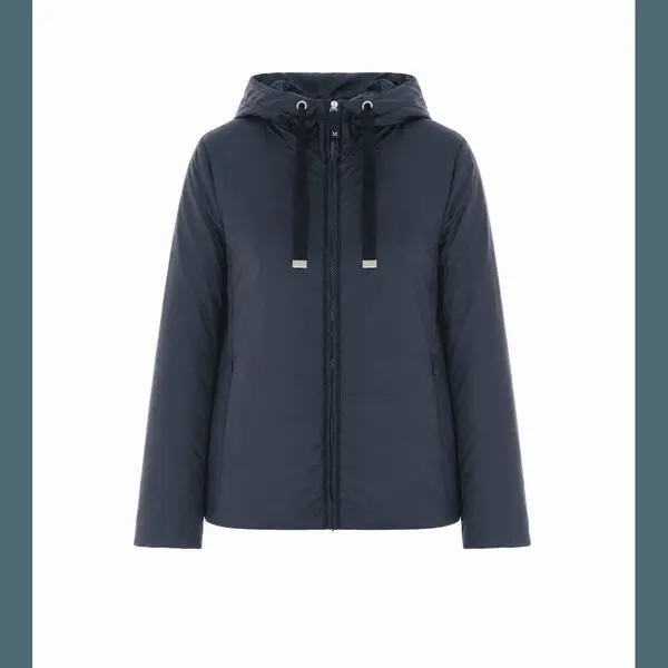 Max Mara Greenh The Cube Padded Jacket With Drip-proof Canvas - Blue