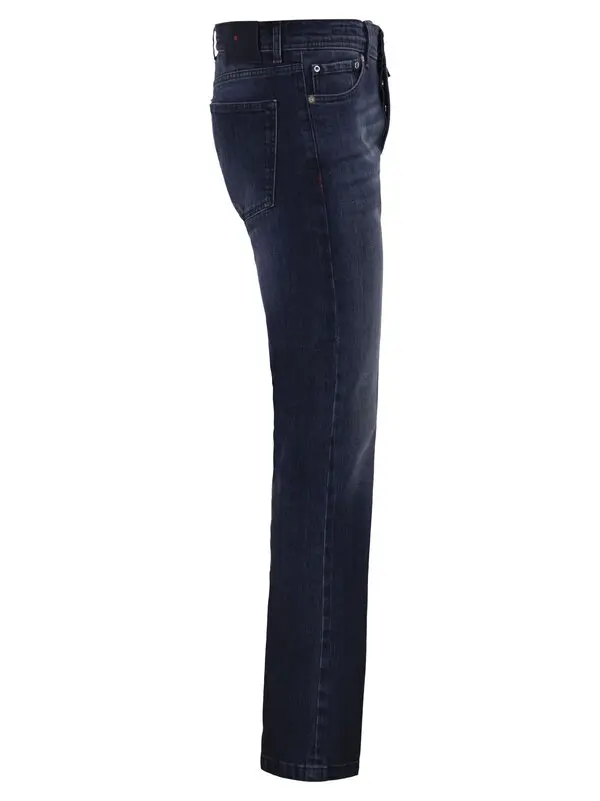 Kiton Five-pocket Stretch Denim Jeans