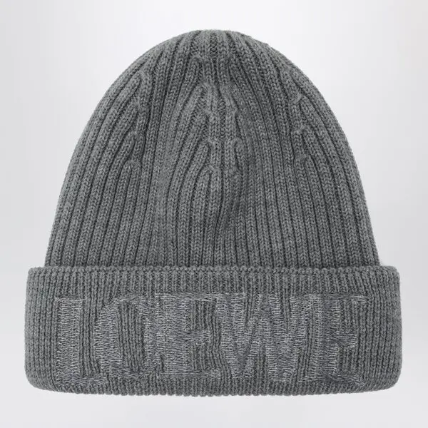 Loewe Wool Beanie - Gray