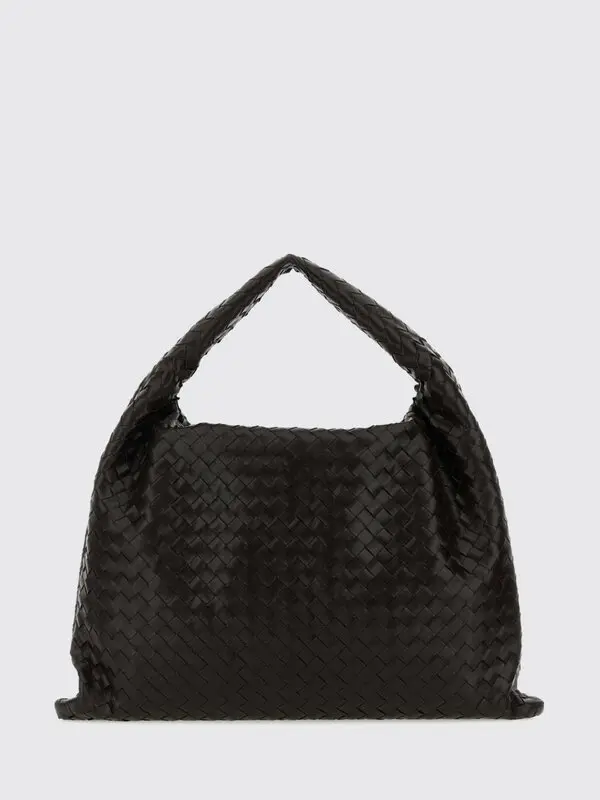 Bottega Veneta Hop Woven Calf Leather Shoulder Bag - Brown