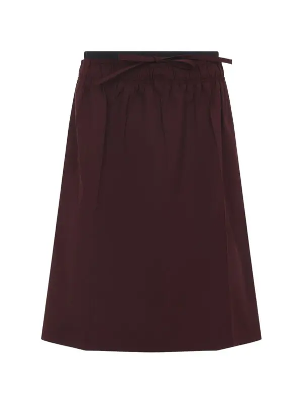 Prada Cotton Blend Midi Skirt - Multicolor