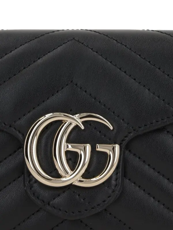 Gucci Gg Marmont Leather Wallet On Chain