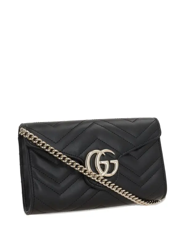 Gucci Gg Marmont Leather Wallet On Chain